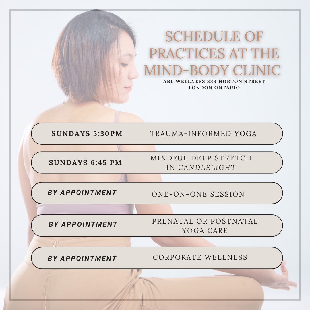 Schedule – Mindfulness with Krish